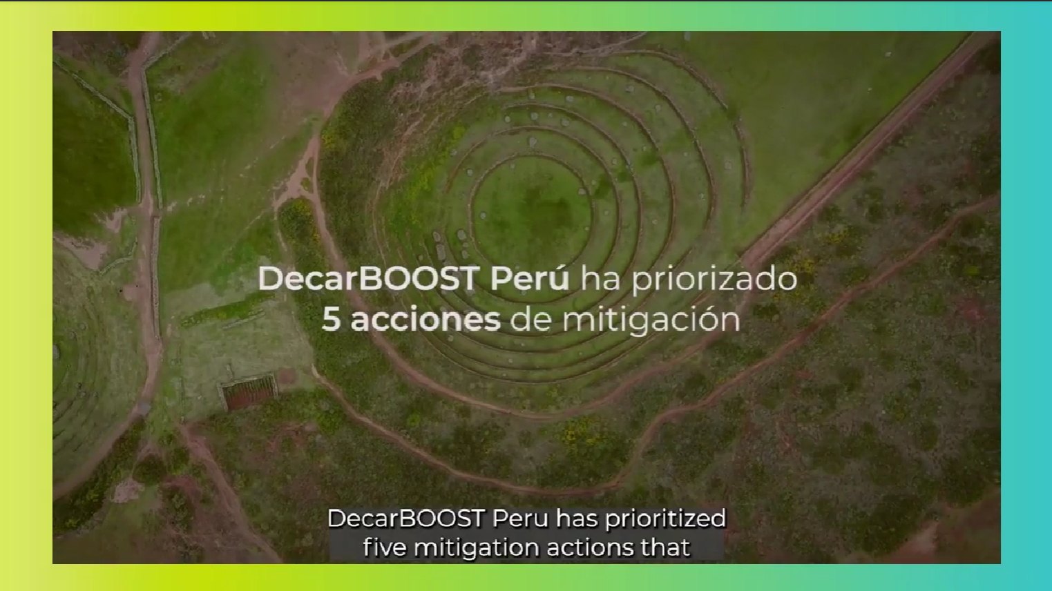 La meta climática nacional, los sectores priorizados, estudios y contribución del proyecto # ...